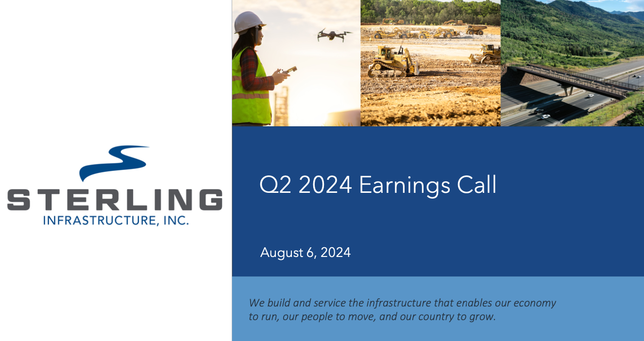 Events & Presentations - Sterling Infrastructure, Inc.